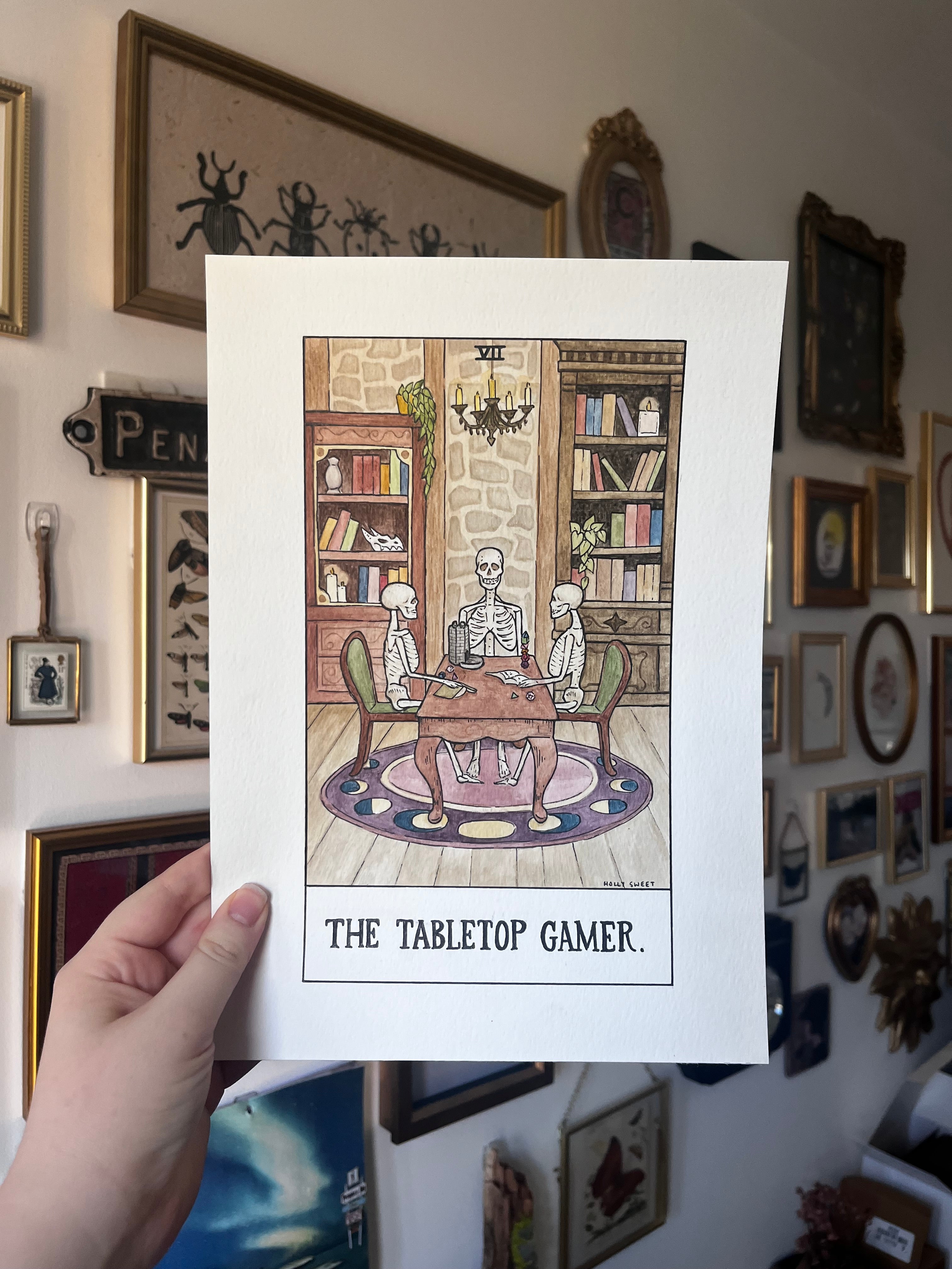 Original The Tabletop Gamer dungeons and dragons skeleton painting ...